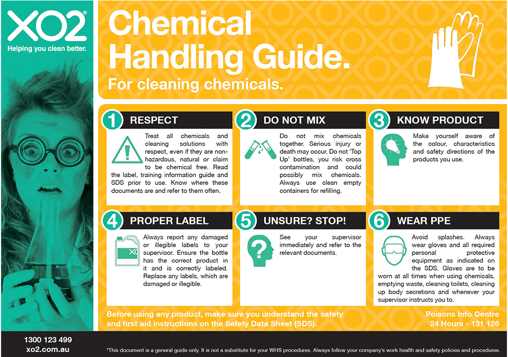 21 Cleaning Chemical Handling Guidelines For Business | XO2®